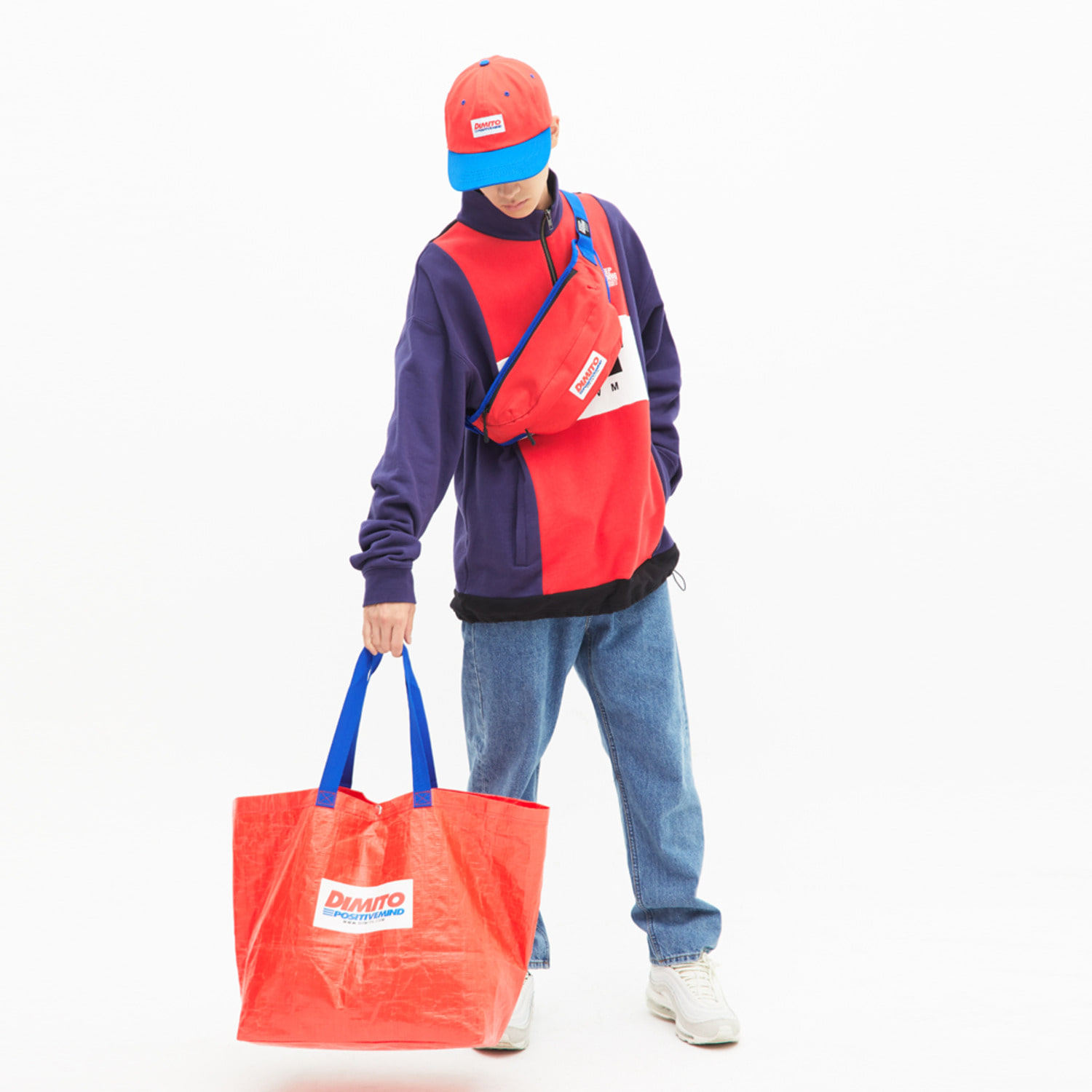 Dimito DMT SHOPPER BAG RED 購物袋 - ALL RIDE SKATE/SURF/SNOW
