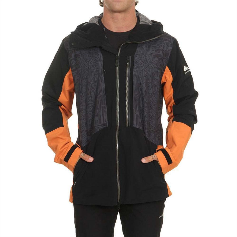 Quiksilver Men's Travis Rice Stretch Jacket 滑雪外套 - Black Forest Vibes ...